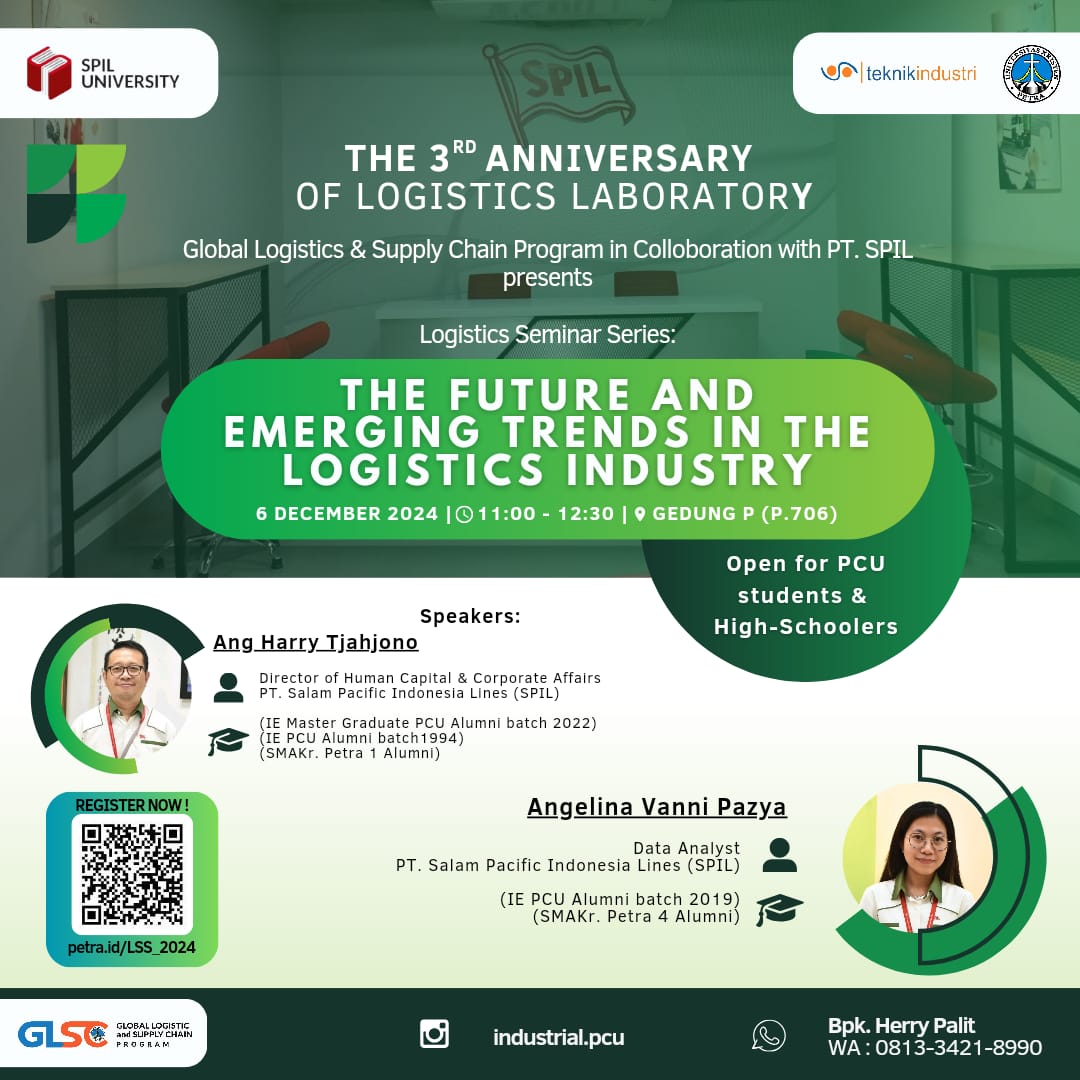 Universitas Kristen Petra Industrial Engineering | Logistics Seminar Series: "The Future and ...